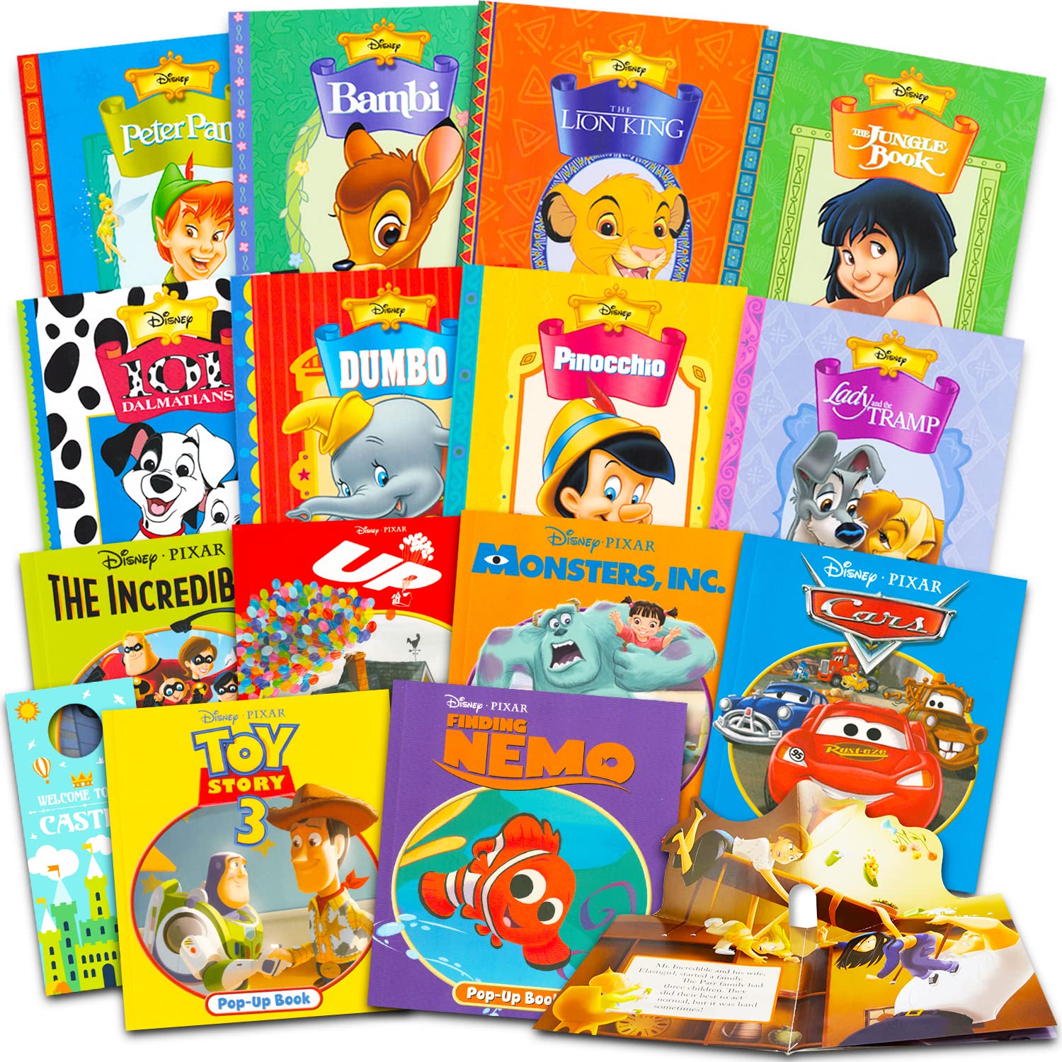 Disney Storybooks Set for Toddlers, Kids - Bundle of 14 Disney and ...