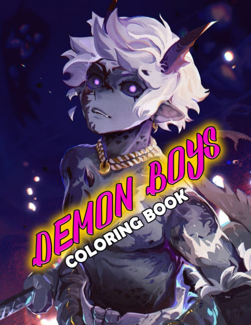 Demon Boys Coloring Book: Beautiful Anime With Premium Edition For All ...