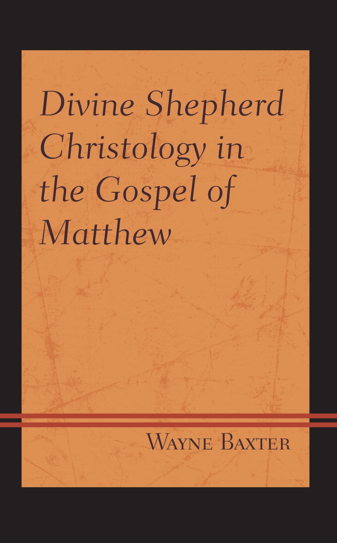 Divine Shepherd Christology in the Gospel of Matthew by Wayne Baxter ...