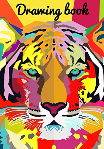 Drawing book: Sketchbook Tiger large size for drawing, sketch, painting ...