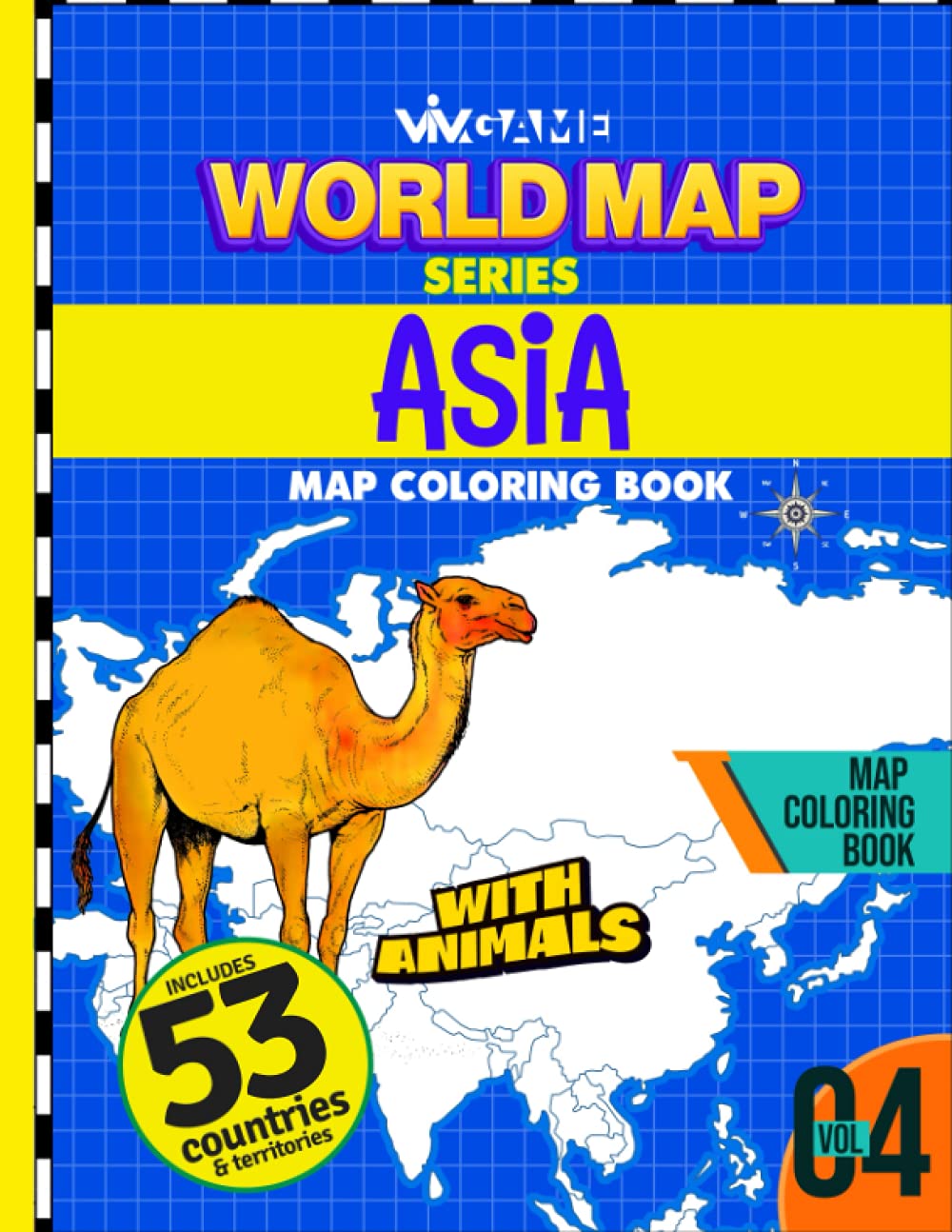 Asia Map Coloring Pages