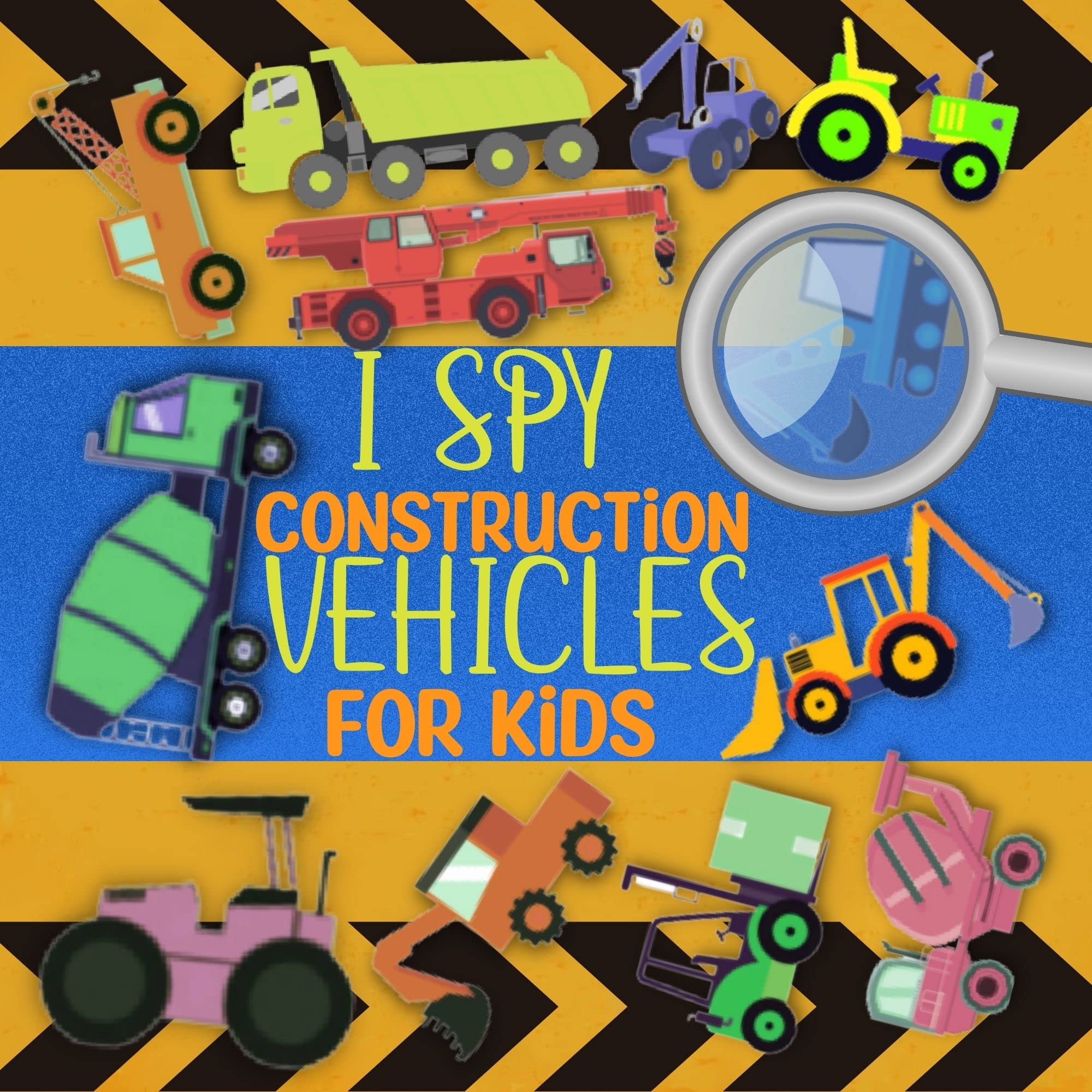 I Spy Construction Vehicles for Kids 3-7: A Fun Activity Guessing Game ...