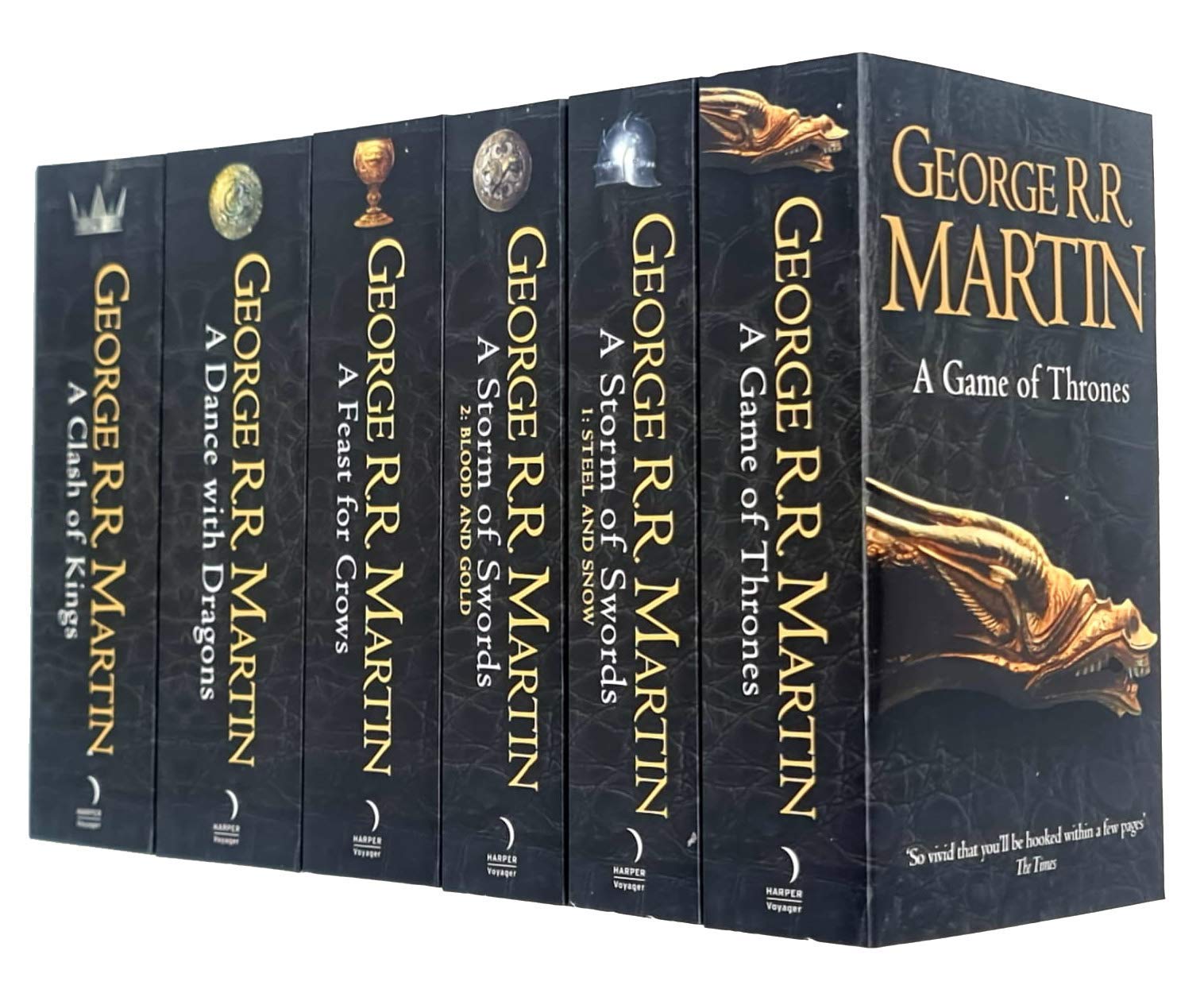 A Song of Ice and Fire Series 6 Books Box Collection Set By George R.R ...
