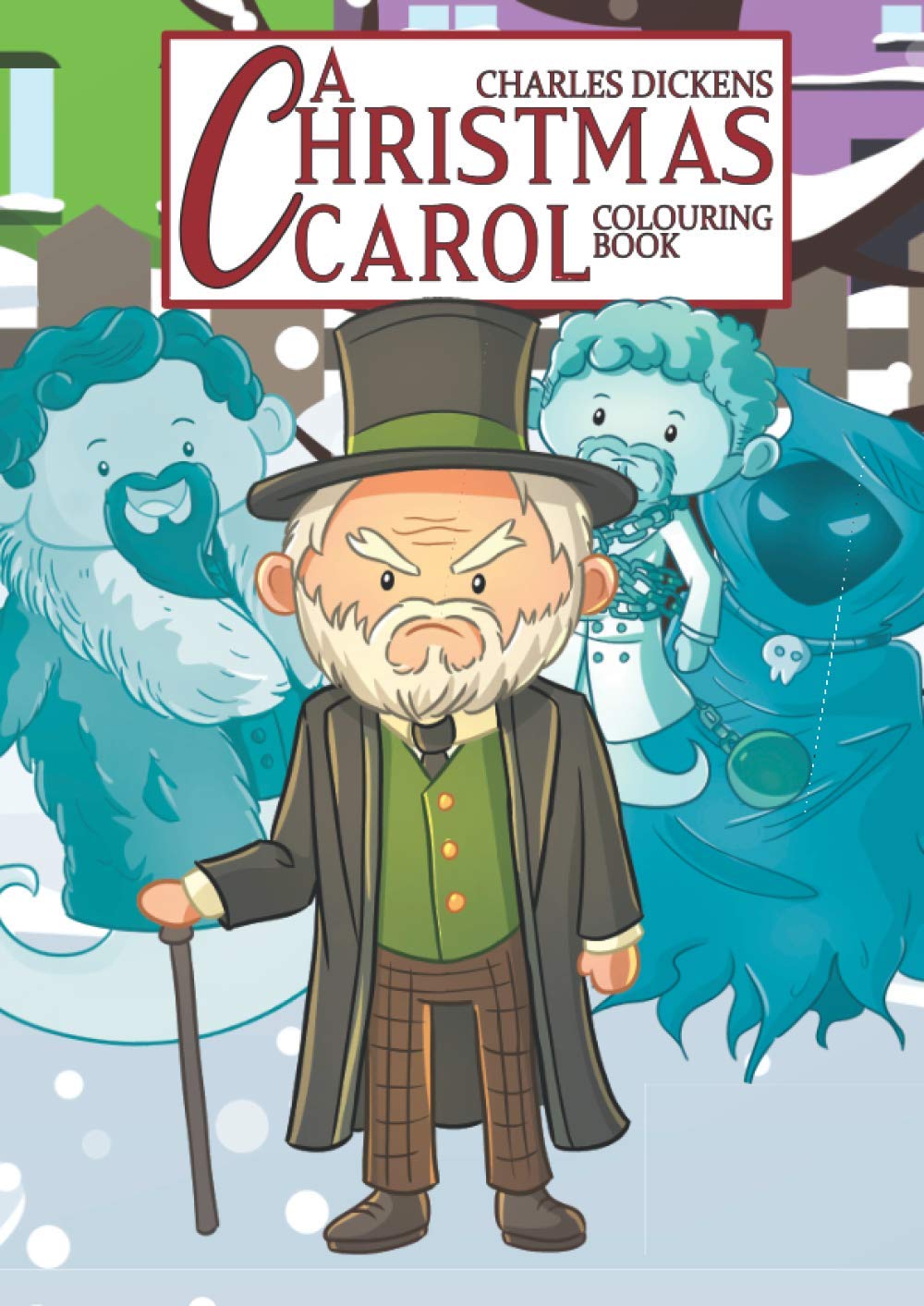 A Christmas Carol Colouring Book: A Coloring & Read-Along Activity Book ...