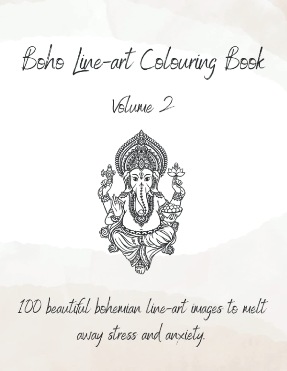 Boho Line-Art Colouring Book Vol 2: 100 beautiful bohemian line-art ...