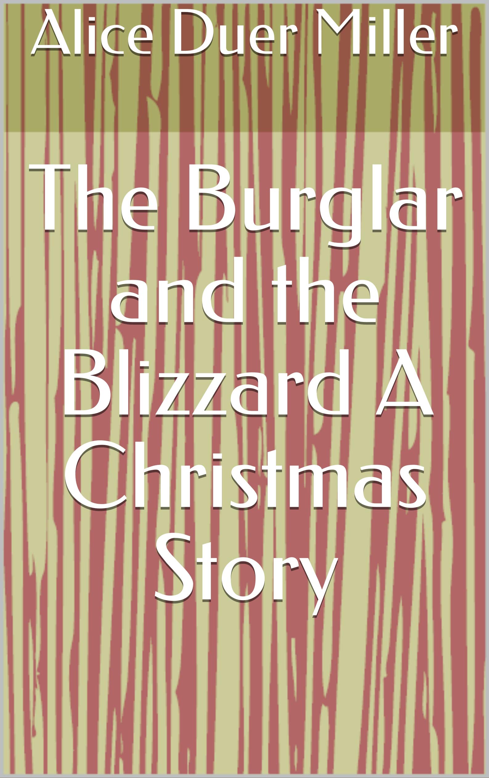 The Burglar and the Blizzard A Christmas Story by Alice Duer Miller ...