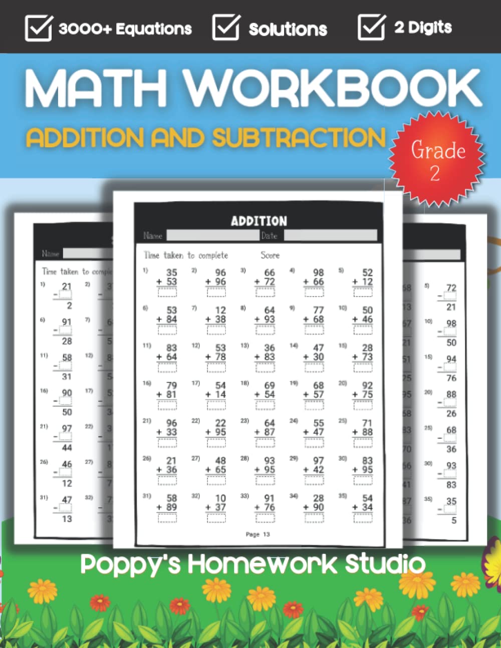 Second Grade Math Workbook for Kids (Suitable for Ages 7-8 Years Old ...