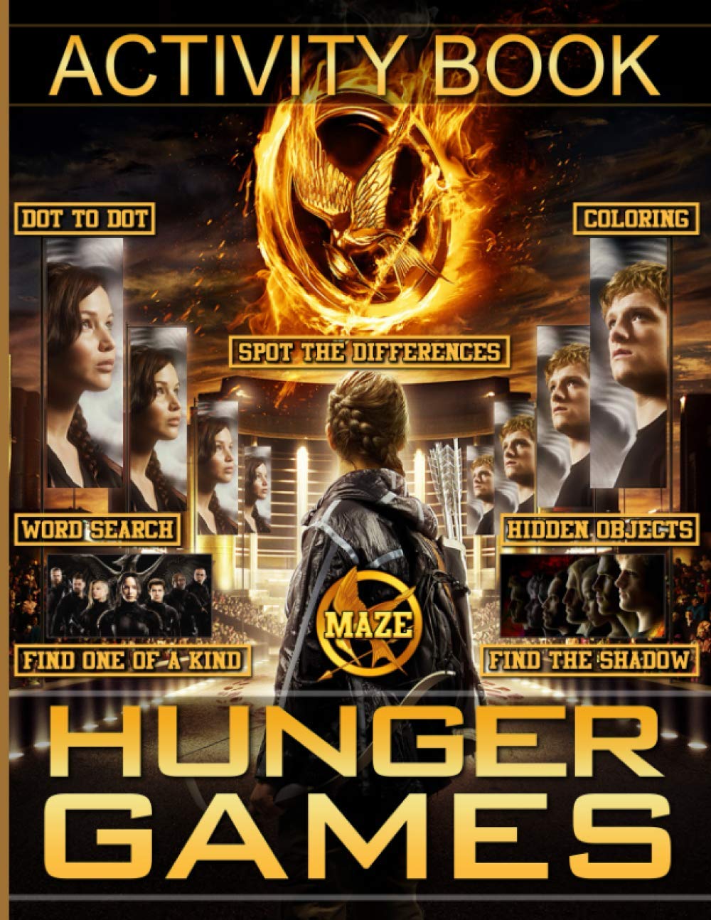 Hunger Games Activity Book: Adults, Kids Spot Differences, Dot To Dot ...