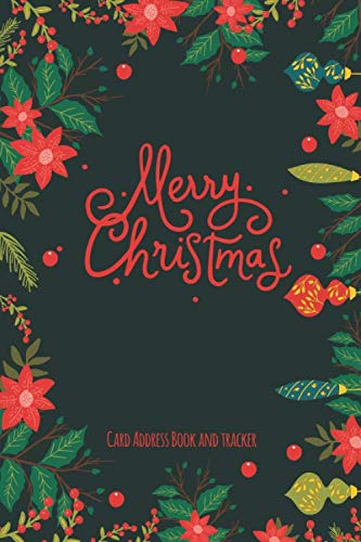 Christmas Card Address Book And Tracker Holiday Cards List Tracker 