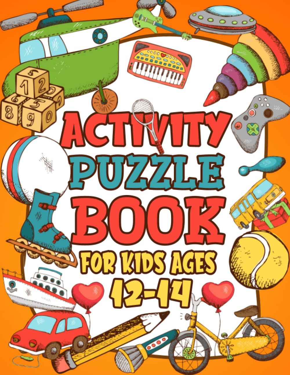Activity Puzzle Book For Kids Ages 12-14 Years Old: Activity Book For ...