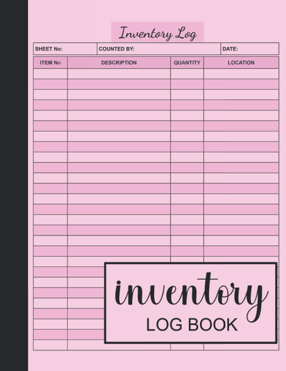 Inventory Log Book: Simple Inventory Book For Small Business Or ...