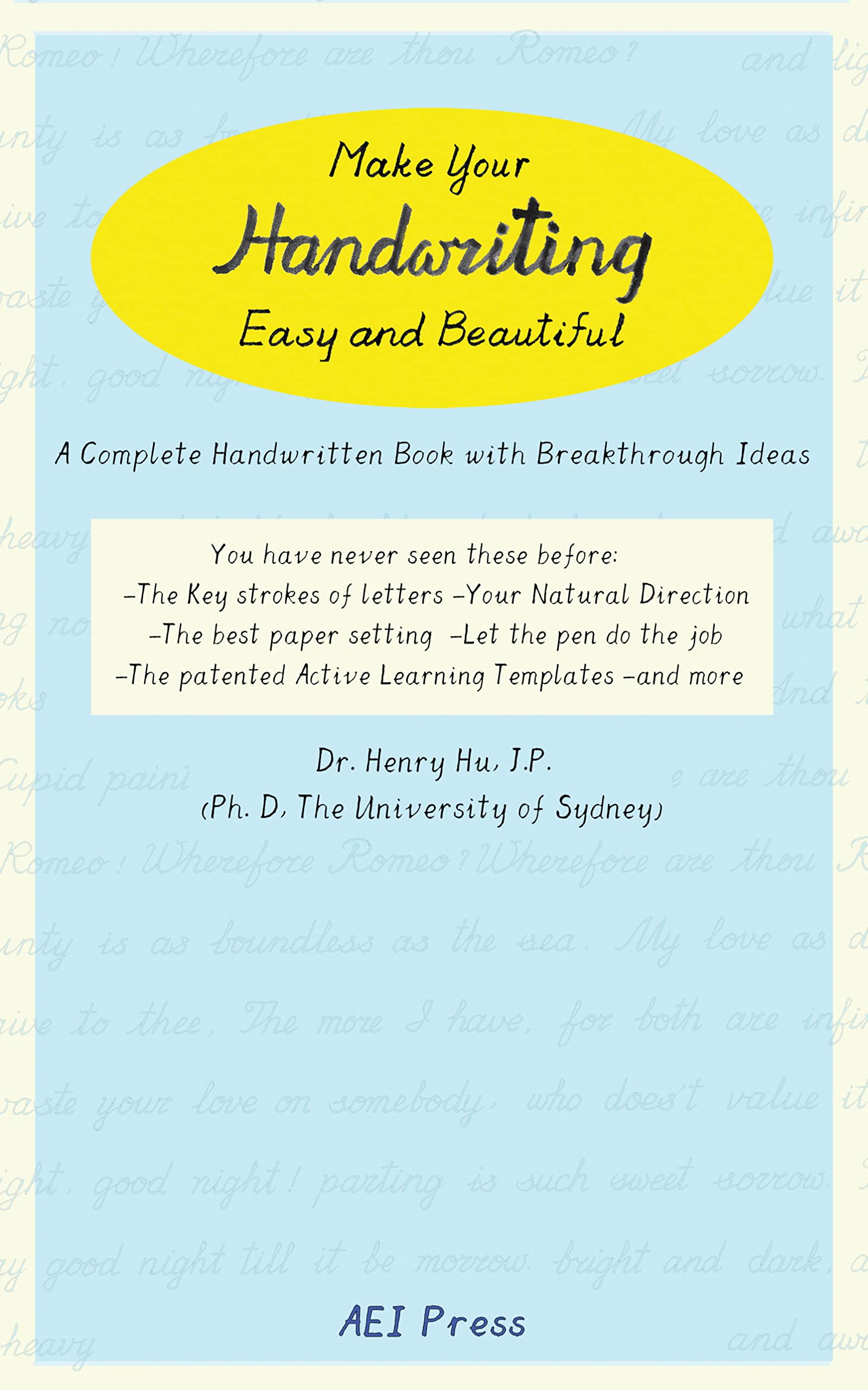 Make Your Handwriting Easy and Beautiful: A Complete Handwritten Book ...