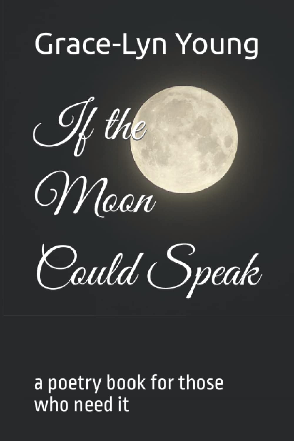 If the Moon Could Speak: a poetry book for those who need it by Grace ...