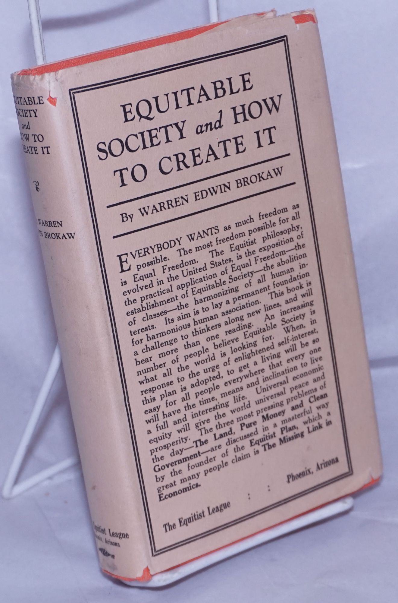 Equitable Society and How to Create It by Warren Edwin Brokaw | Goodreads