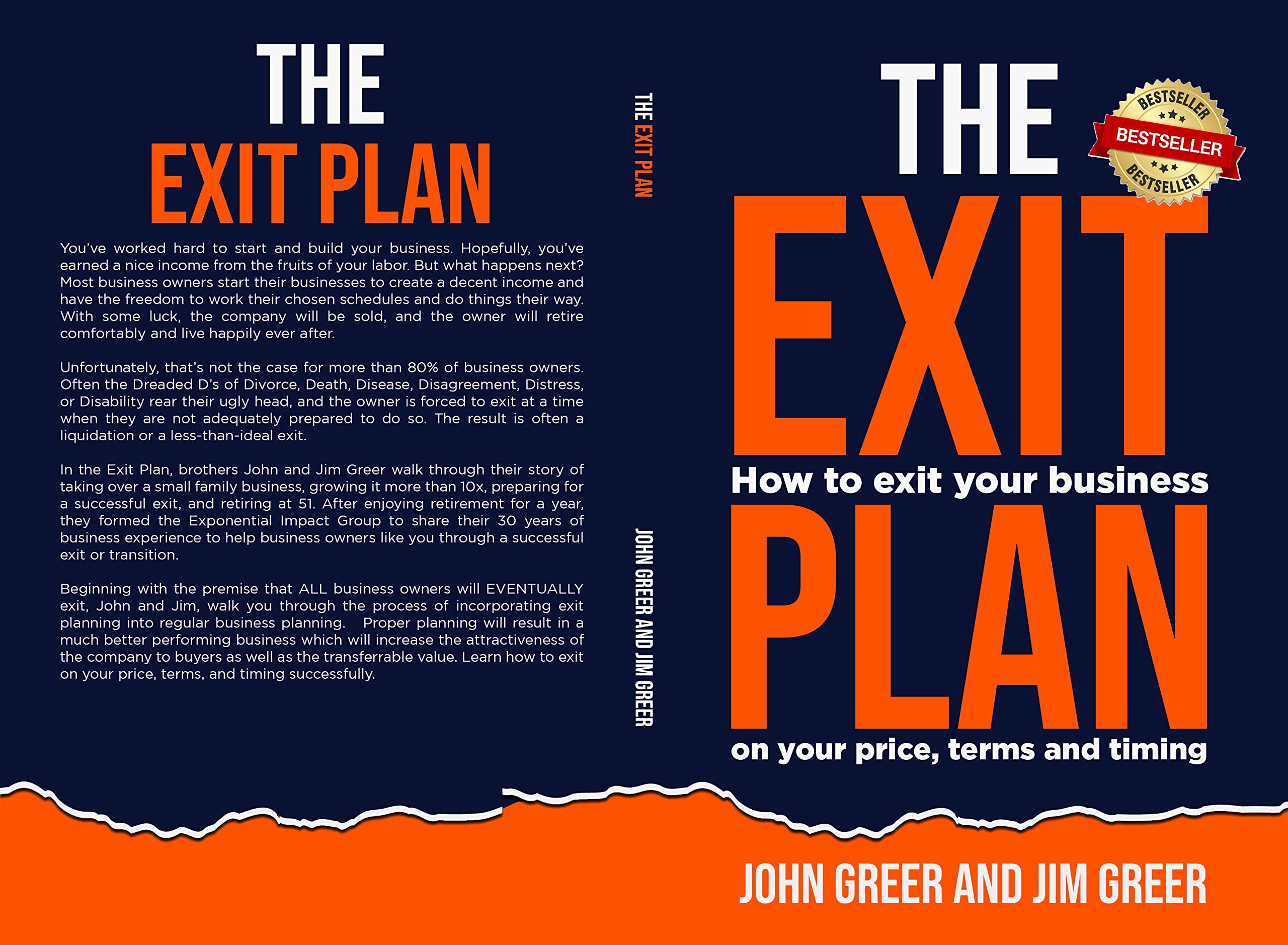 The Exit Plan: How to Exit Your Business on Your Price, Terms, and Timing by John Greer | Goodreads