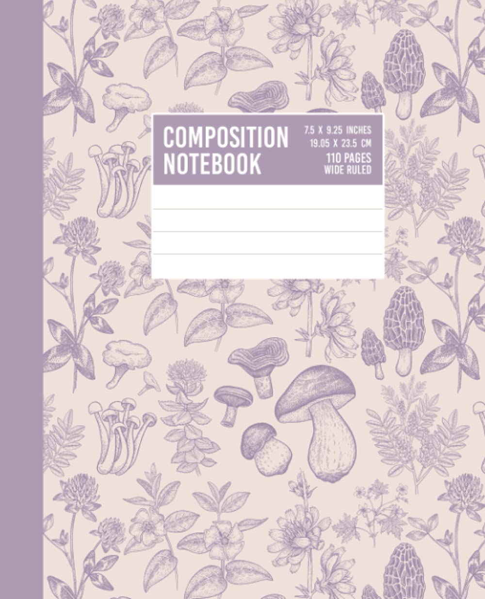 Lavender Wide Ruled Composition Notebook