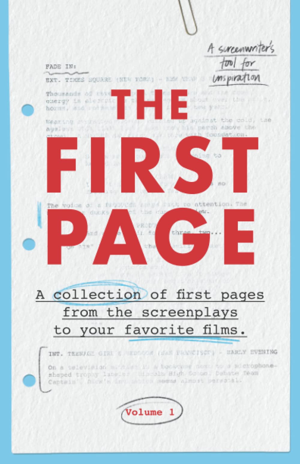 The First Page: A Screenwriter's Tool for Inspiration by Tom Lambert ...