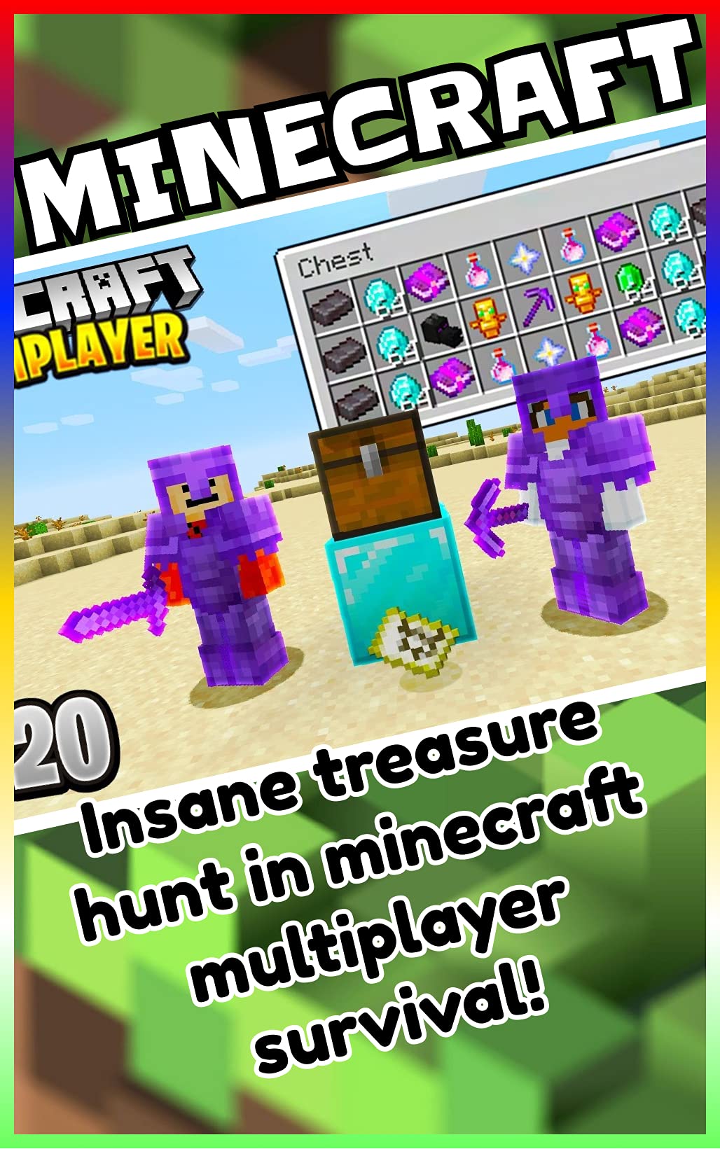 Minecraft: Insane treasure hunt in minecraft multiplayer survival! by Mery Kary | Goodreads