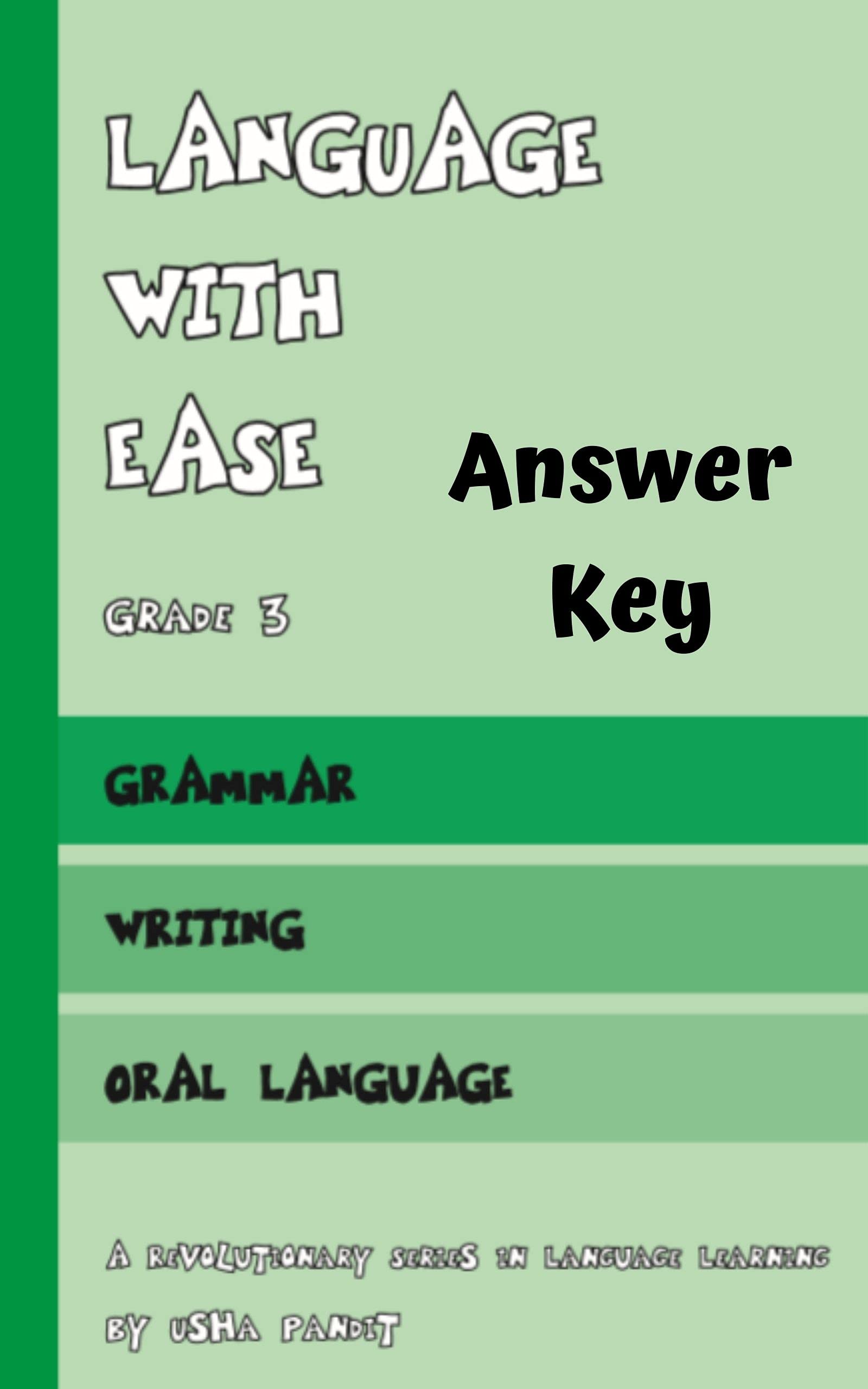 Language With Ease Grade 3 Answer Key By Usha Pandit Goodreads