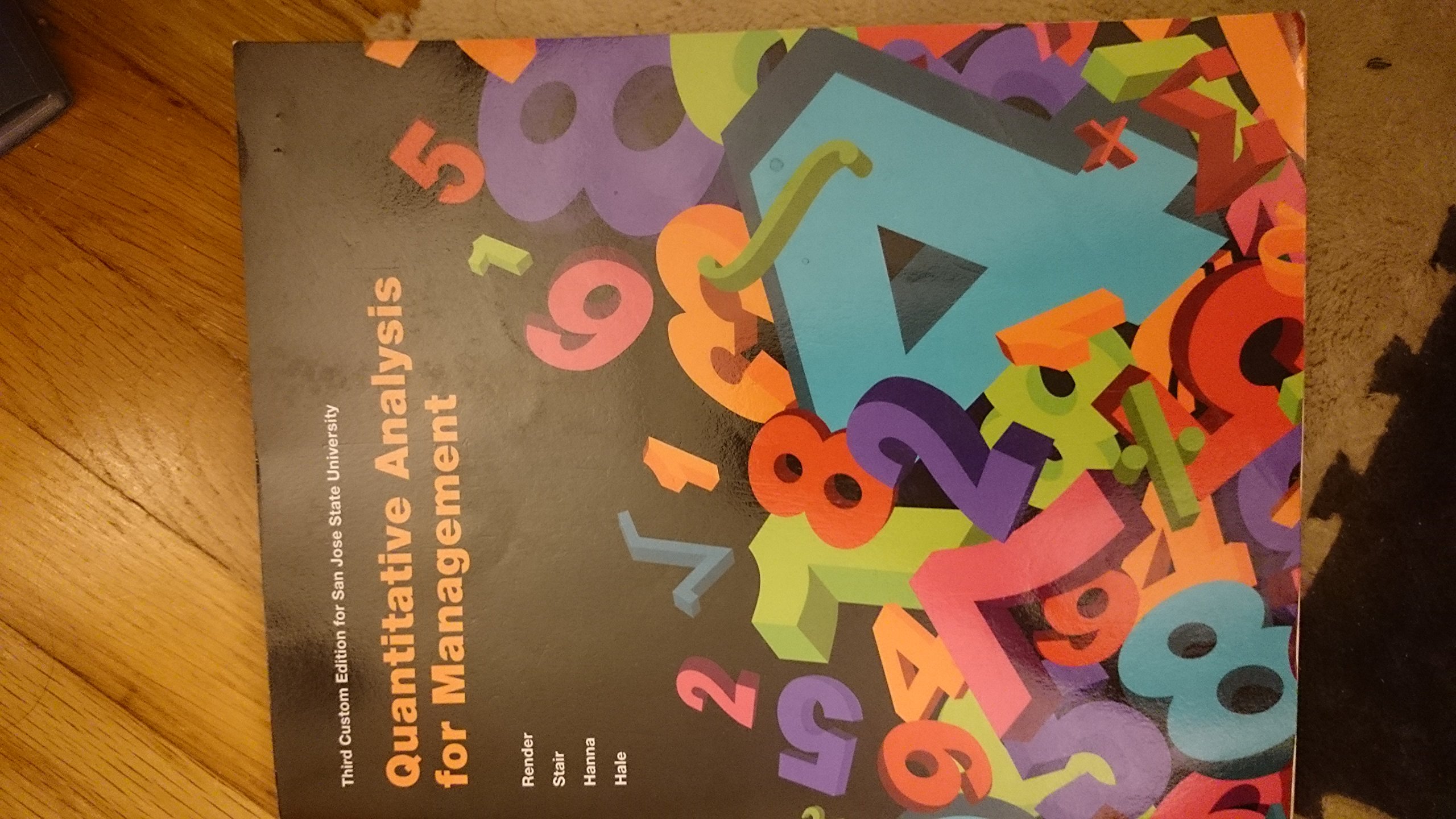 Quantitative Analysis For Management By Ralph M Stair Jr Goodreads