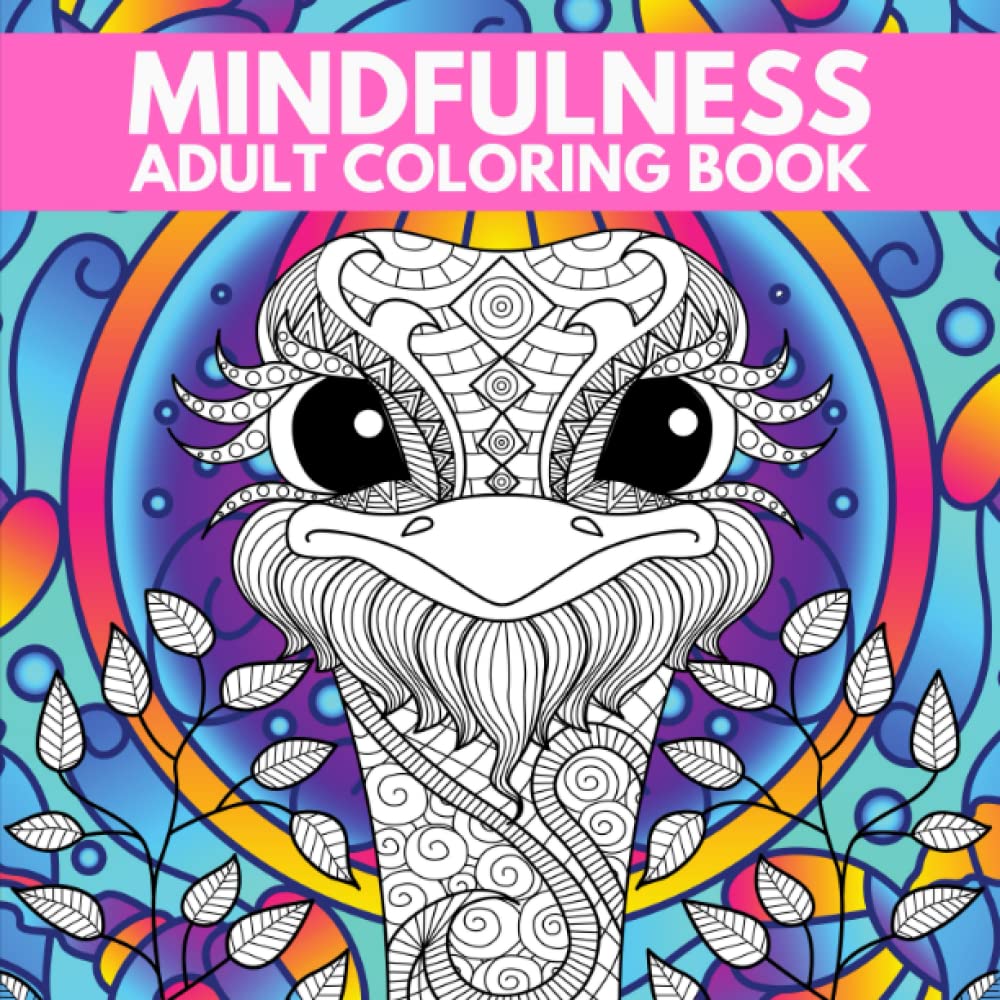Mindfulness Adult Coloring Book: for Stress Relieving, Relaxation ...