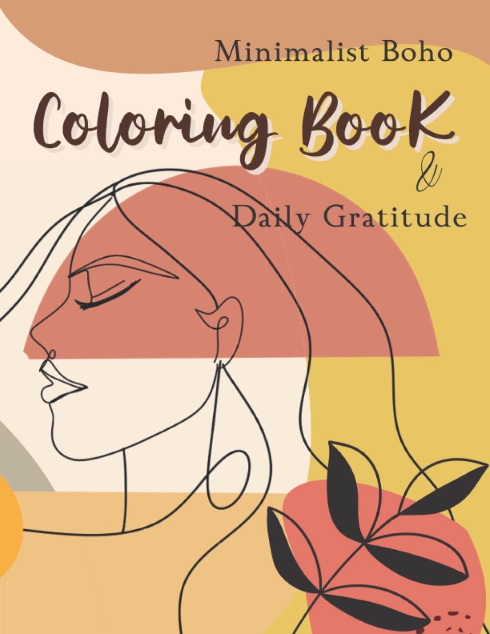 Minimalist Boho Coloring Book & Daily Gratitude Journal for Women ...