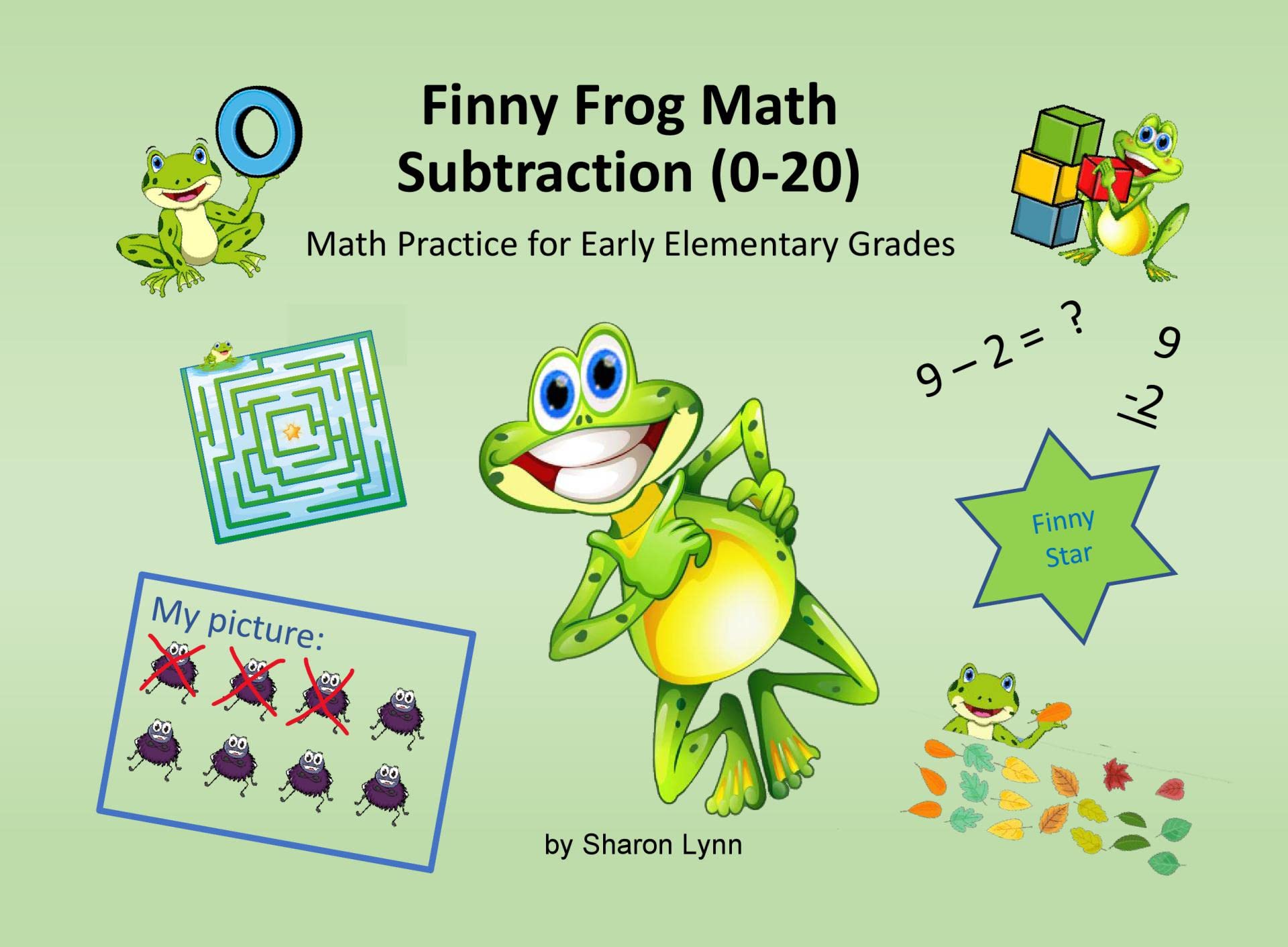 Finny Frog Math Subtraction (0-20): Math Practice for Elementary School ...