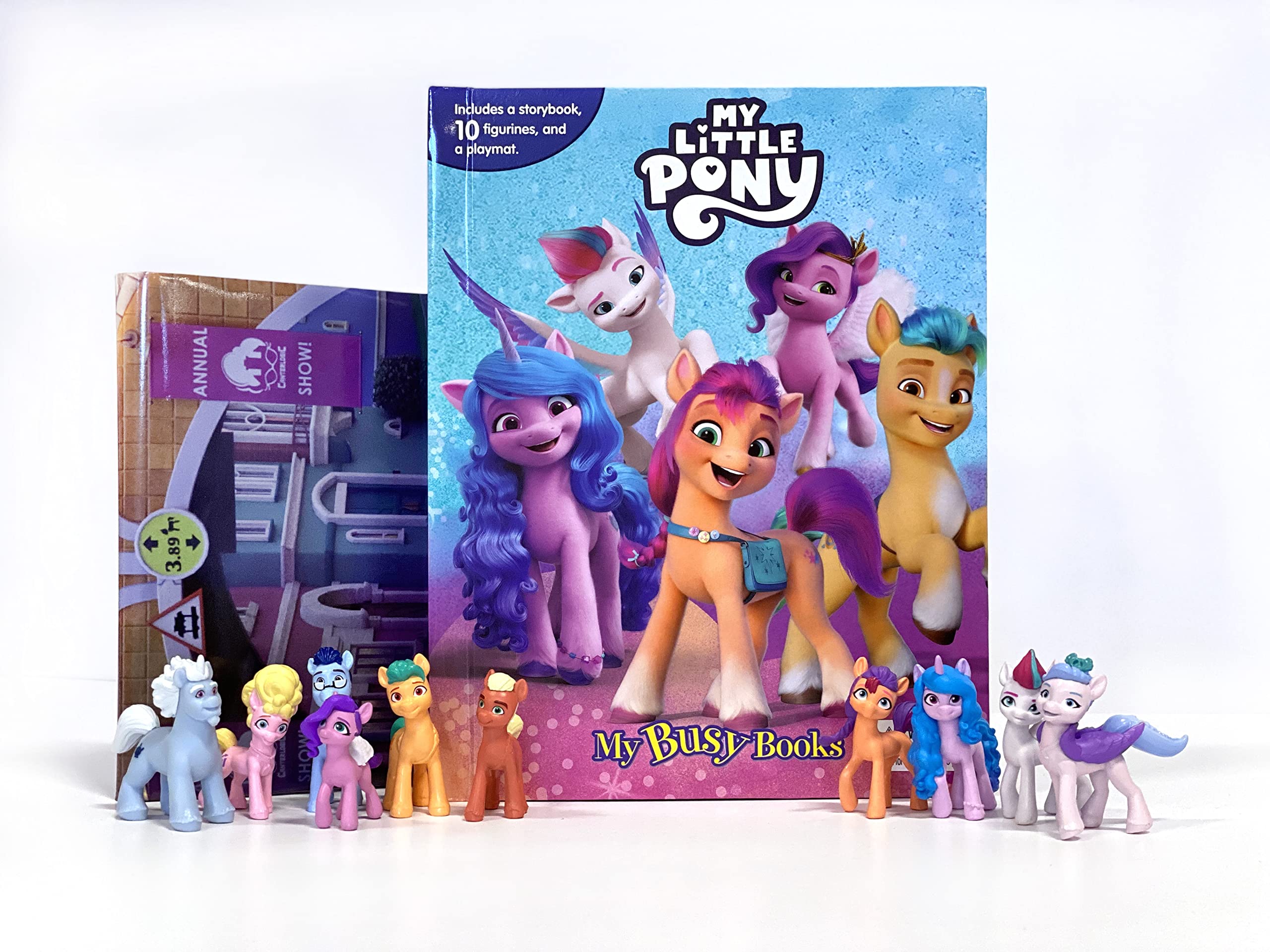 My Little Pony My Busy Books - Storybook, 10 figurines, playmat by ...