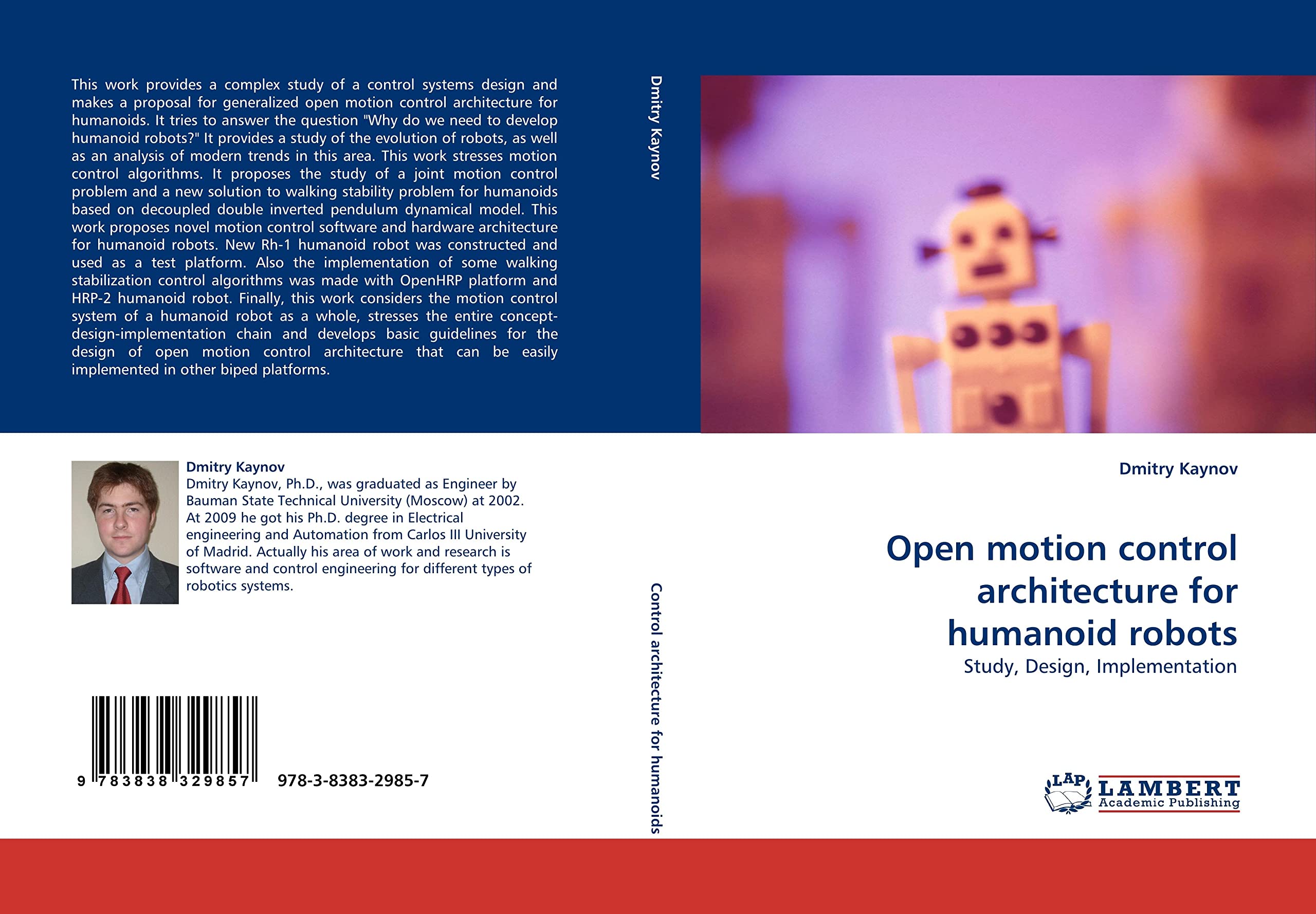 Open motion control architecture for humanoid robots: Study, Design ...