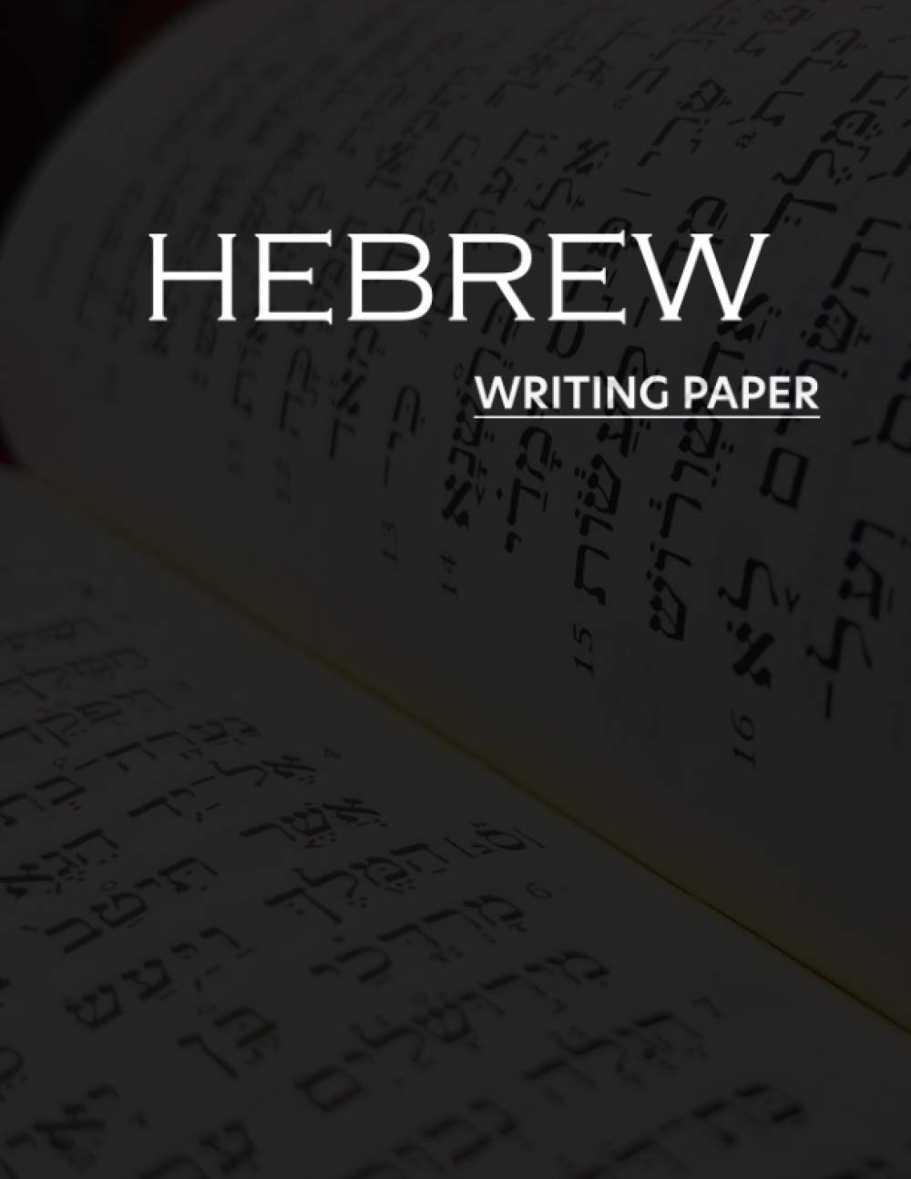 Hebrew Writing Paper: Lined Paper: Hand Lettering Calligraphy Book ...