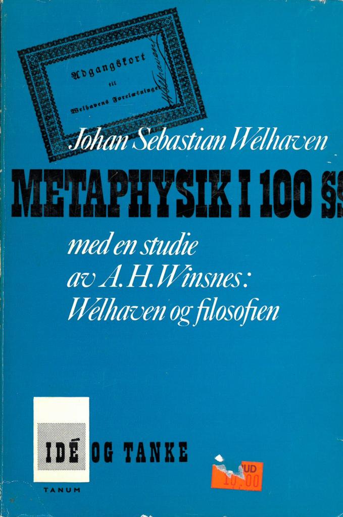 Metaphysik i 100 §§ by Johan Sebastian Welhaven | Goodreads