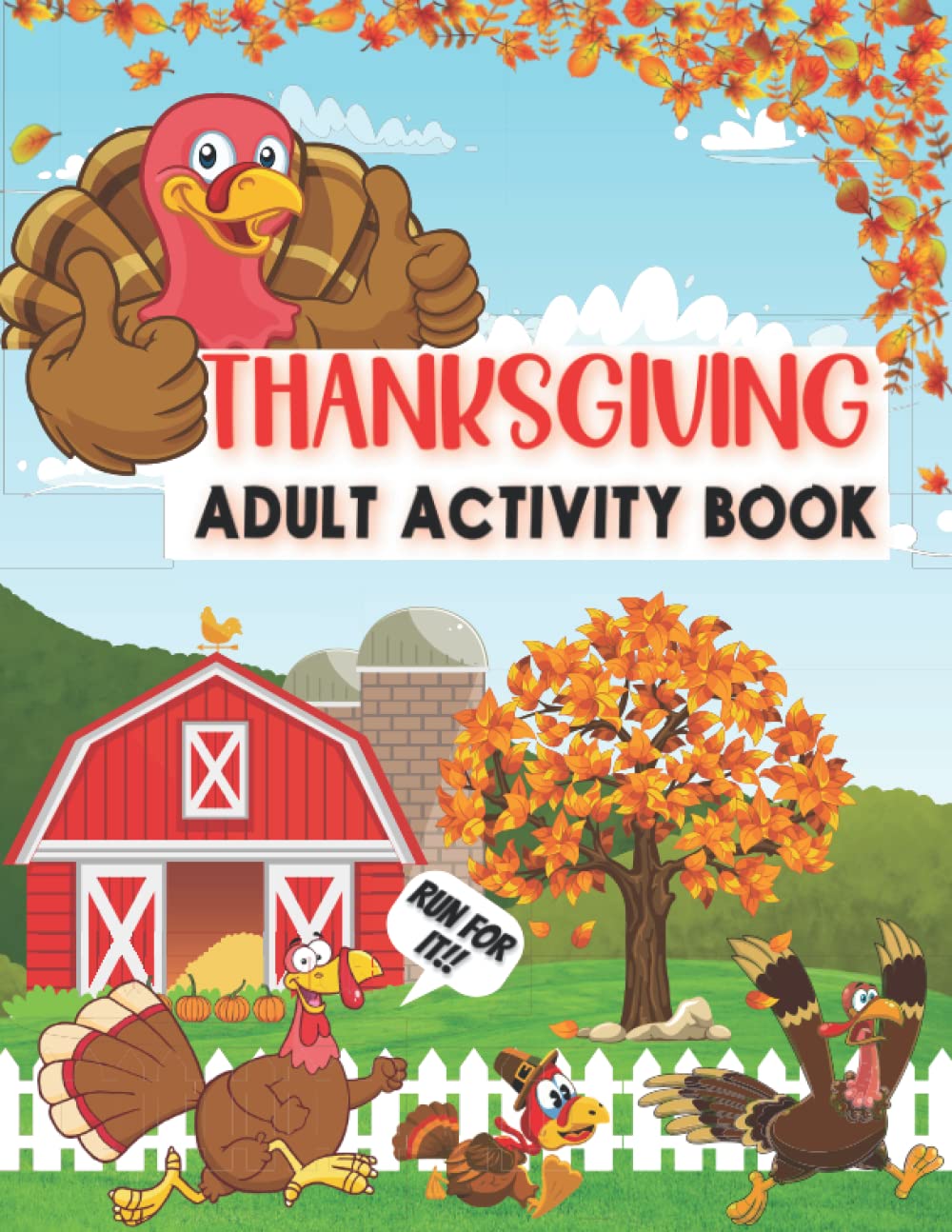 Thanksgiving Activity Book for Adults: Jumbo Autumn Holiday Games and ...
