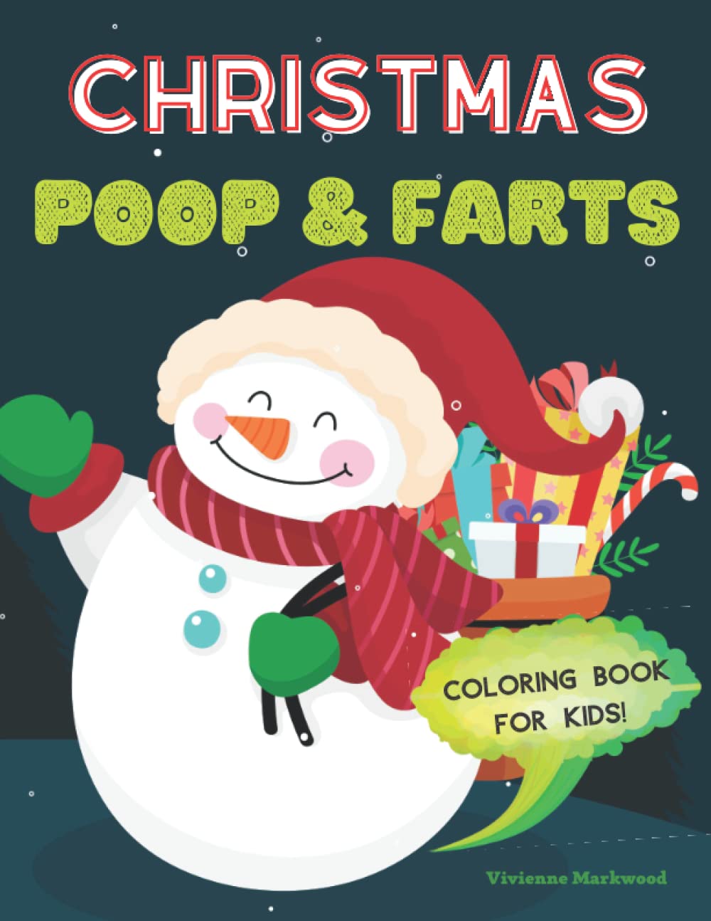 Christmas Poop & Farts Coloring Book For Kids: Perfect For Advent Time ...