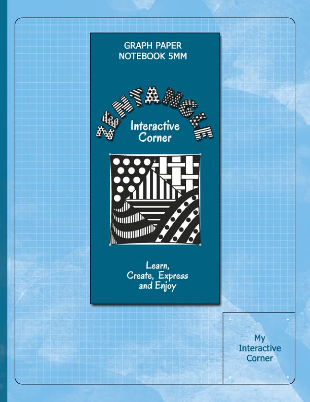Graph Paper Notebook 5mm - With Zentangle Interactive Corner ...