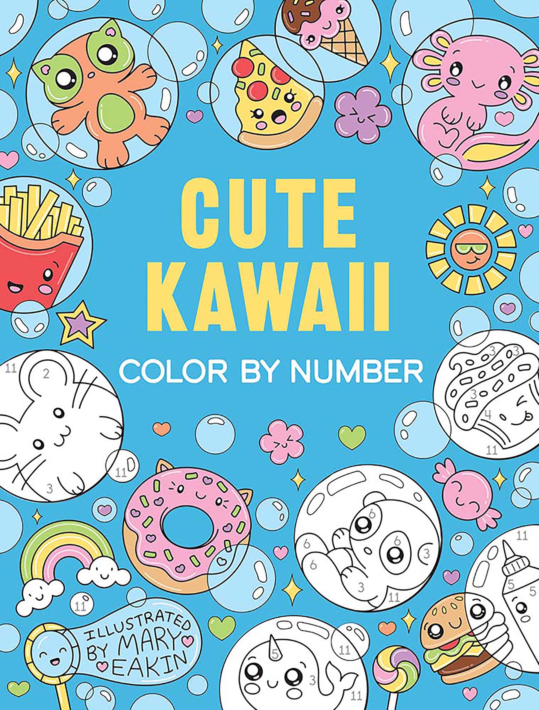 Cute Kawaii Color by Number (Dover Kids Coloring Books) by Mary Eakin ...