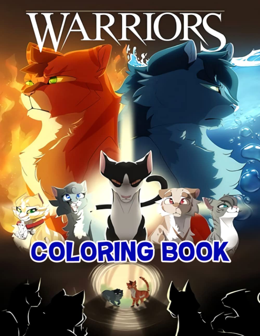 Warrior Coloring Book: 90+ Amazing Cats Coloring Pages for Kids and ...