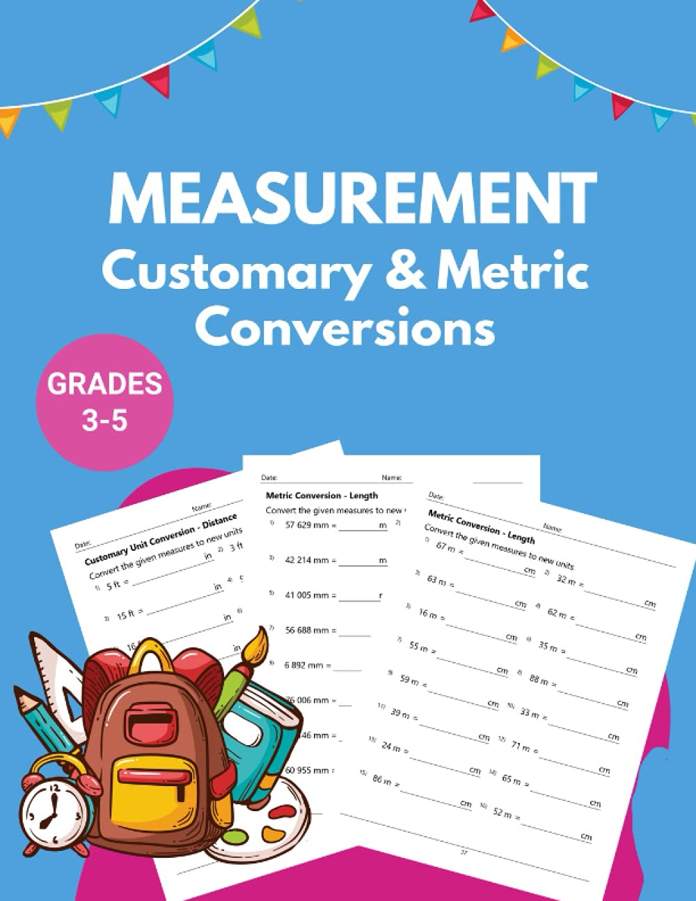 Measurement Customary and Metric Conversions: 110 Days of Practice ...