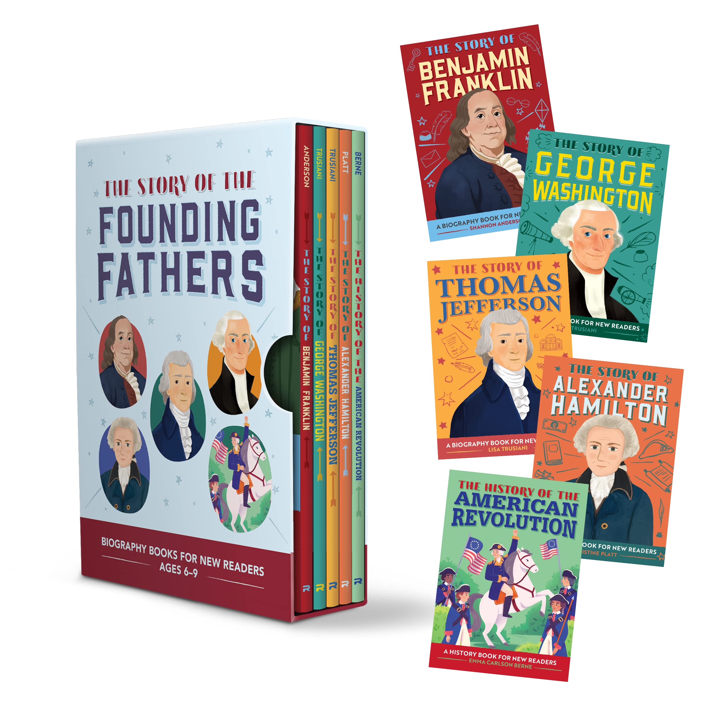The Story of the Founding Fathers 5 Book Box Set: Biography Books for ...