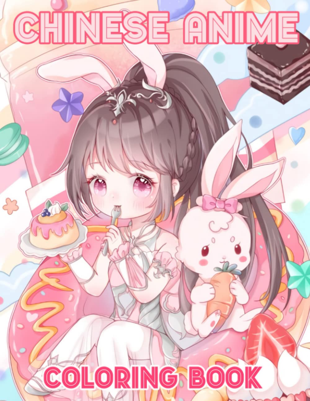 Chinese Anime Coloring Book: Pages Of Chinese Ancient Beauty Colouring ...