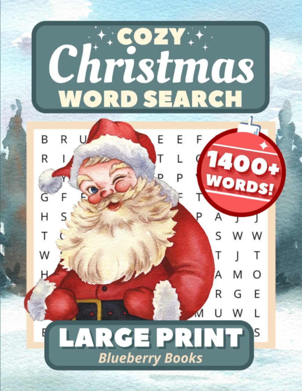 Cozy Christmas Word Search Large Print: 1400+ Word Search Puzzle Book ...