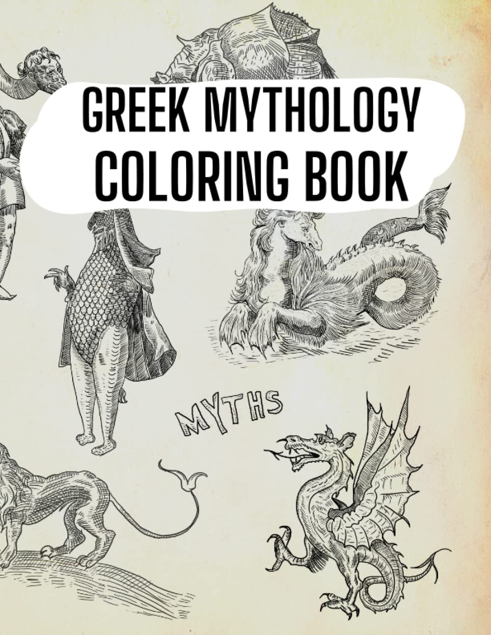 Greek Mythology Coloring Book: Gods, Heroes and Legendary Creatures of ...