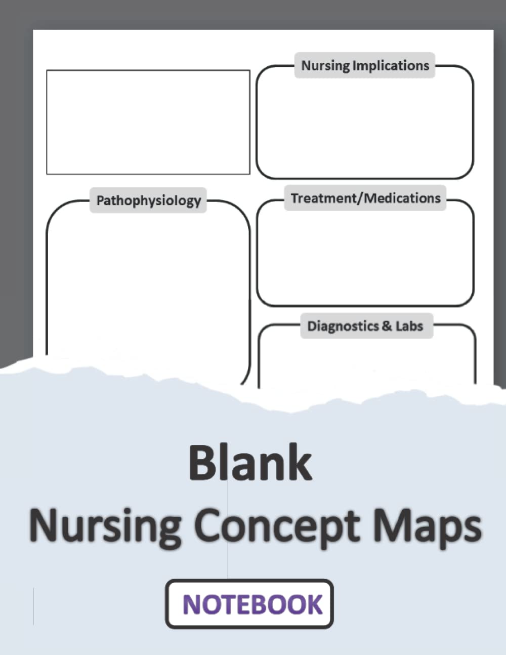 Blank Nursing Concept Maps: Blank Template Notebook for Concept Maps ...