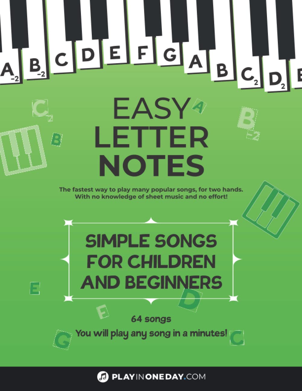 Easy Letter Notes - Simple Songs for Children and Beginners: Learn to ...