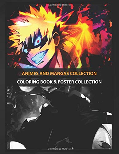 Coloring Book & Poster Collection: Animes And Mangas Collection Neon ...