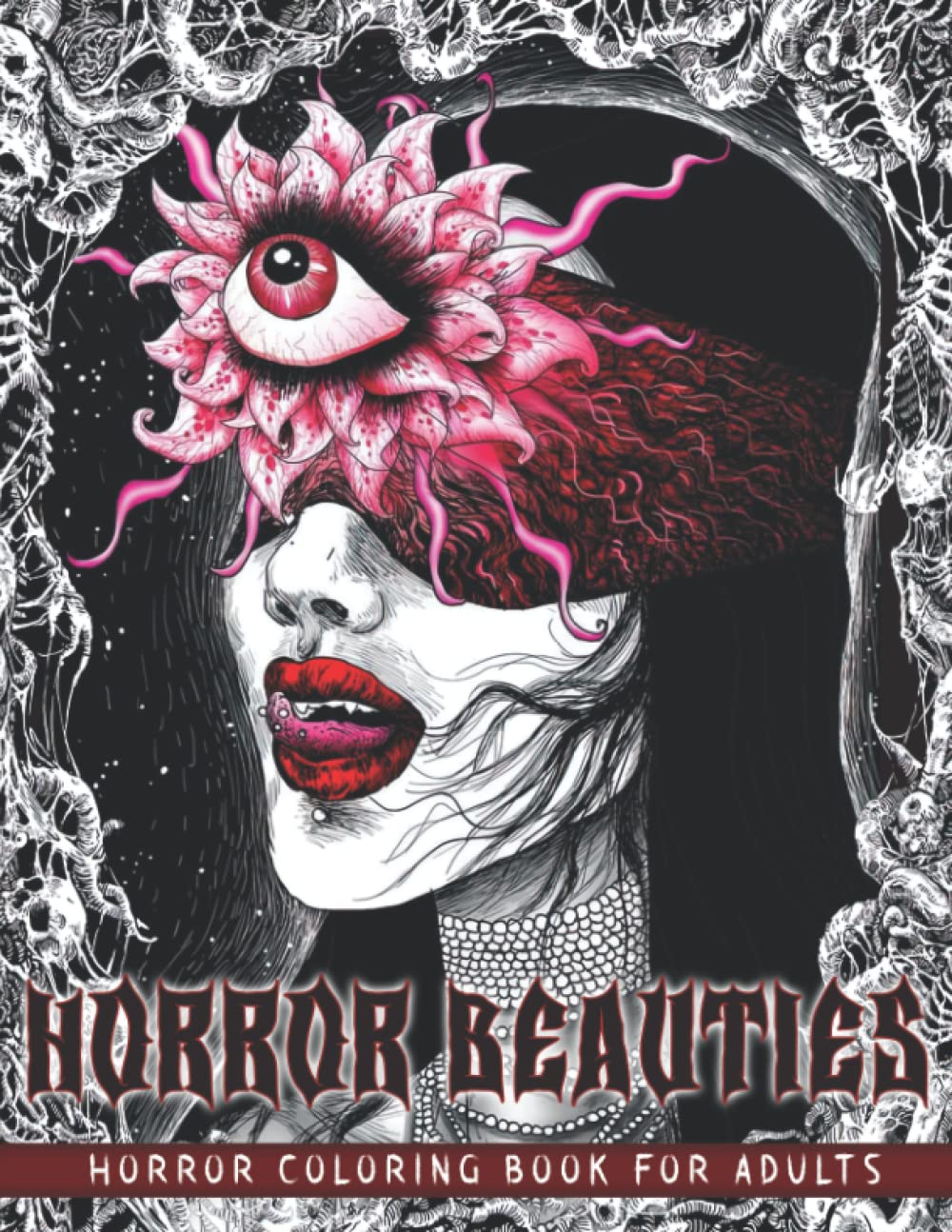 Horror Dark Beauties Coloring Book: A + 40 High Quality Horror Coloring ...