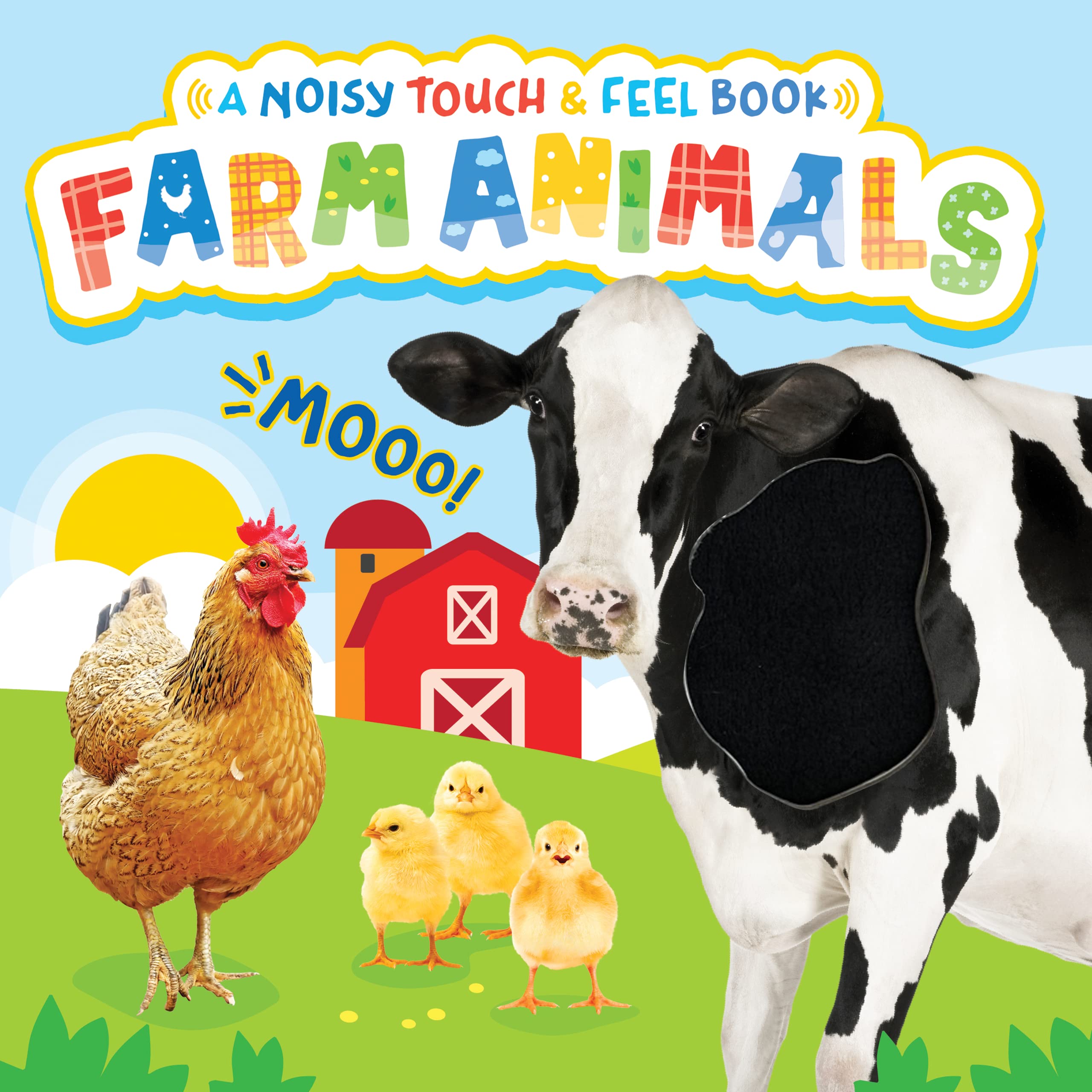 Little Hippo Books Farm Animals - A Noisy Touch and Feel Sensory Book ...