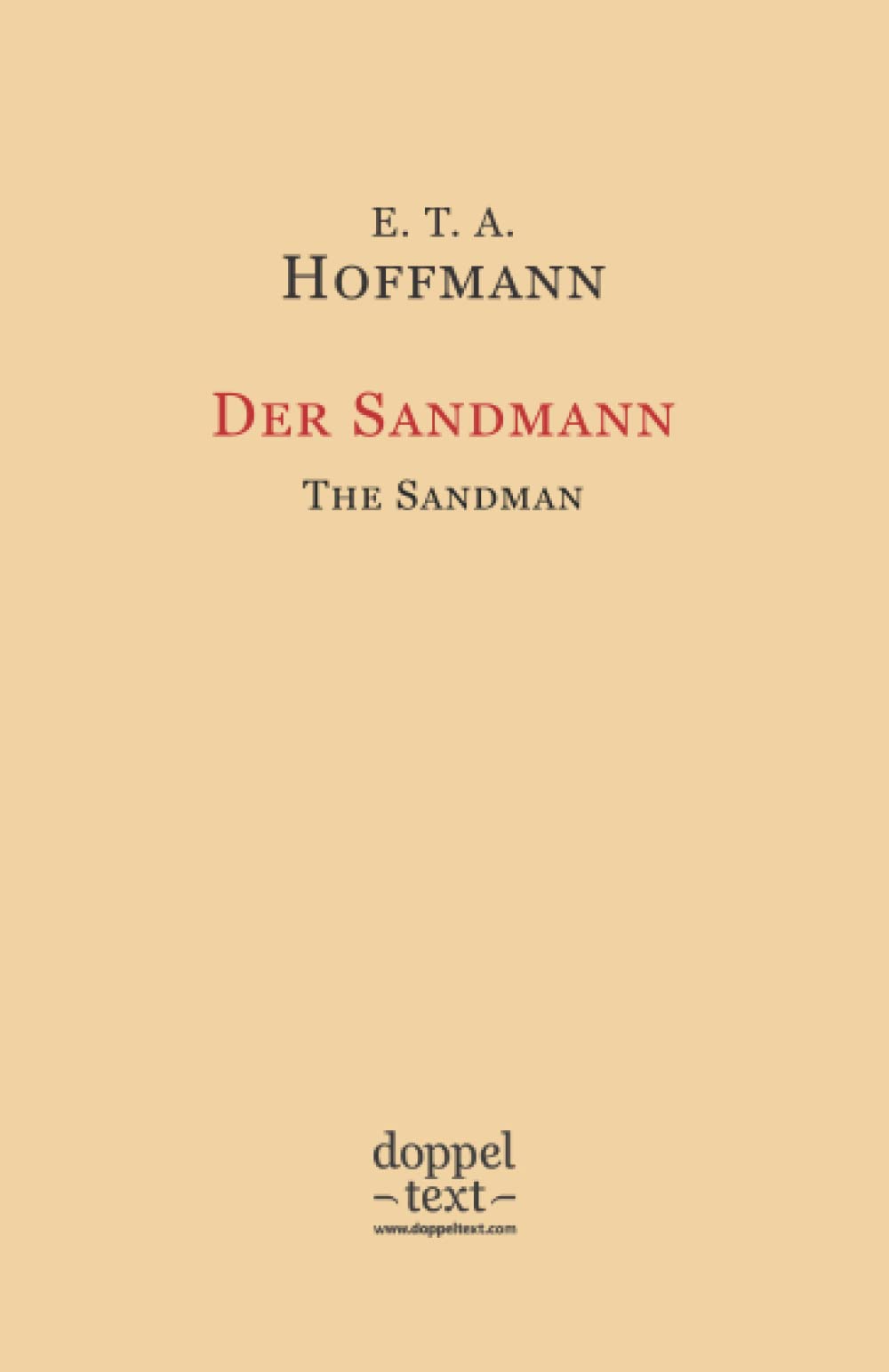 Der Sandmann / The Sandman: Bilingual German-English Edition ...