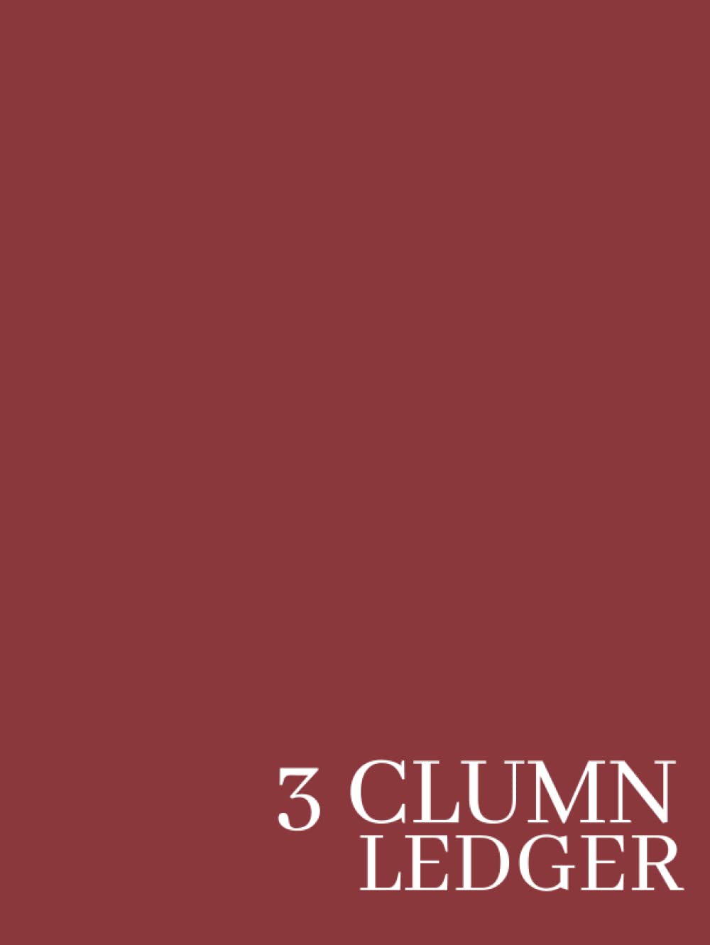 3 Column Ledger: Accounting Ledger, 3 Columnar Book Format, Accounting ...