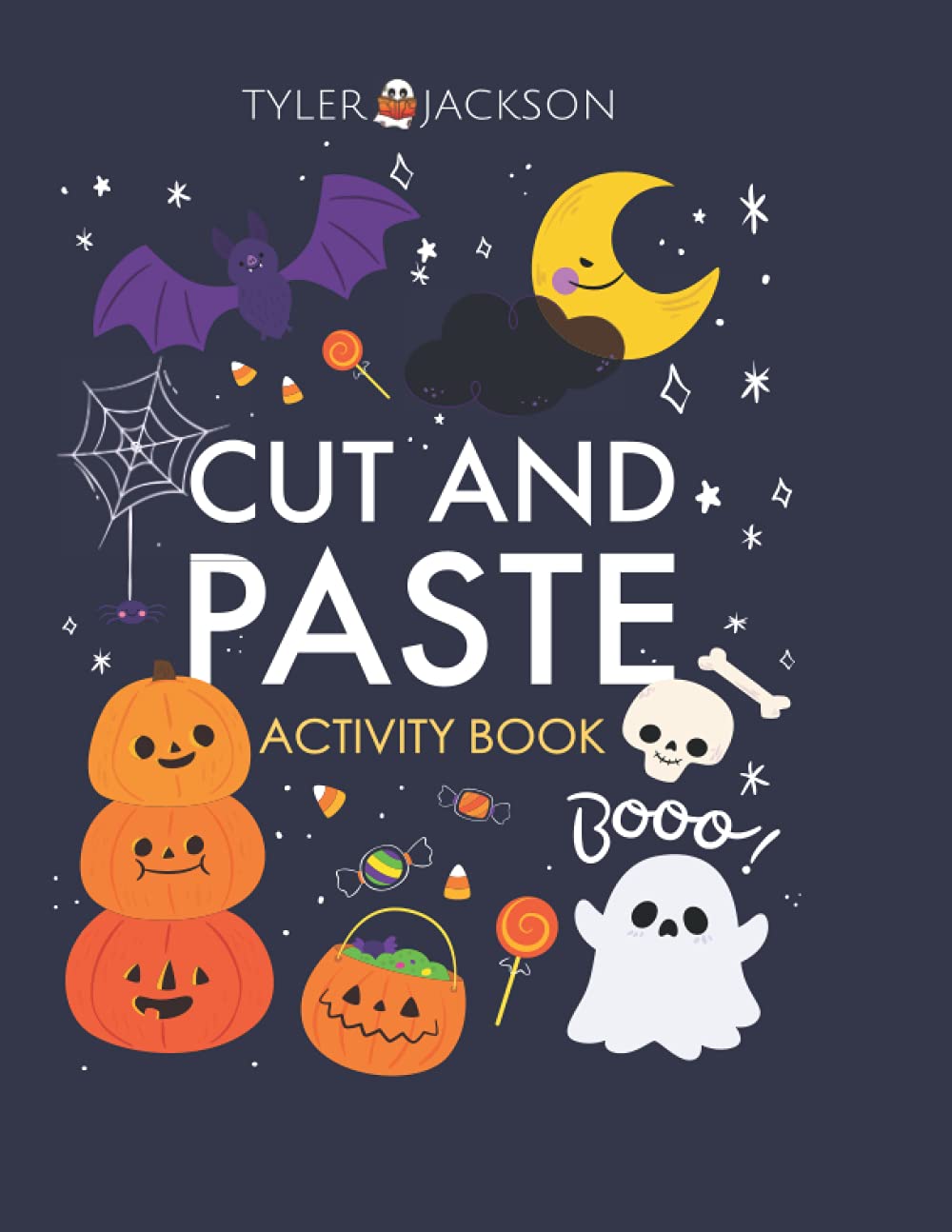 Halloween Cut and Paste Activity Book: A Fun Scissor Skills Workbook ...