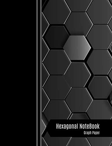 Hexagonal Architecture Notebook: Black Cover - Small Hexagonal Graph ...